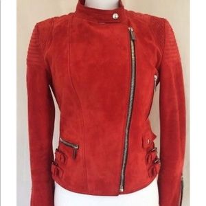 Barbara Bui | Jackets & Coats | Barbara Bui Moto Biker Suede Jacket ...